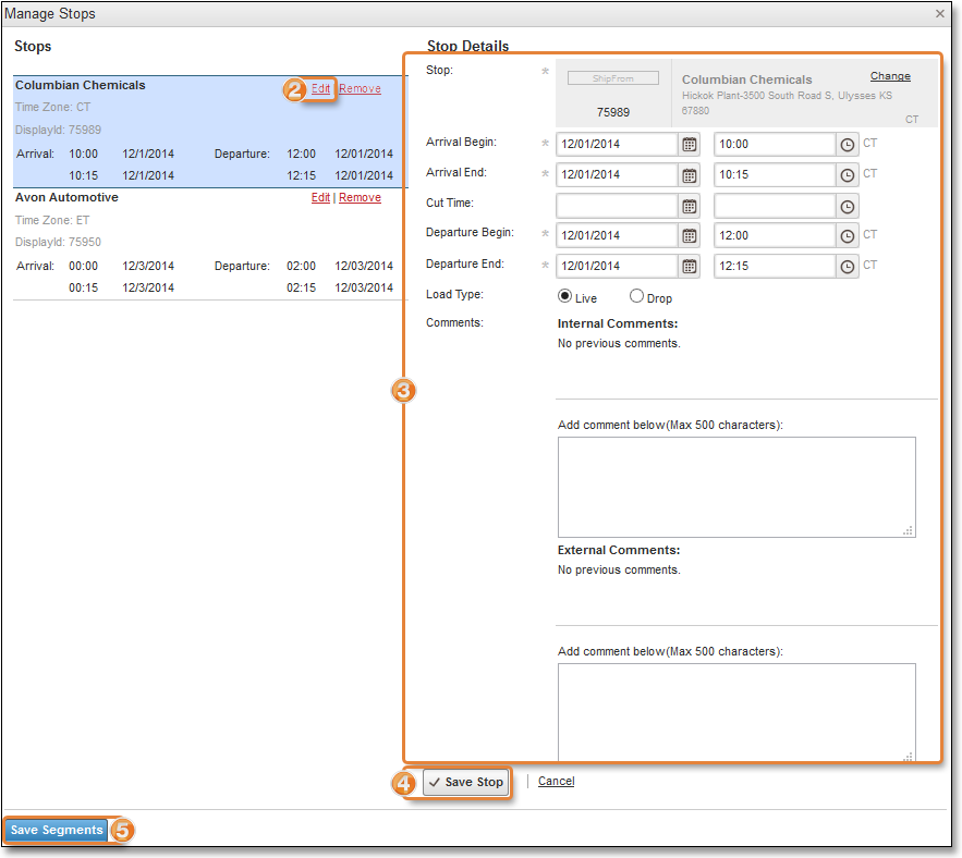 Add and Edit Segments