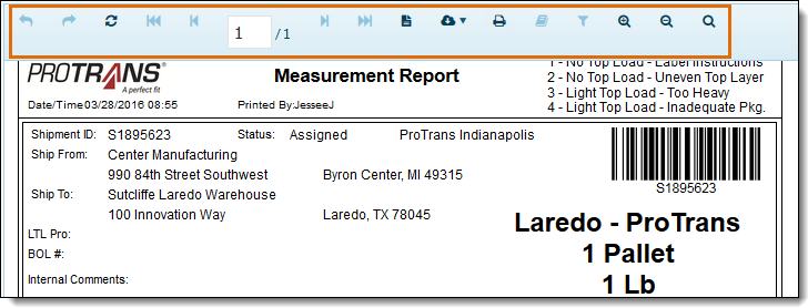Print Measurement Reports